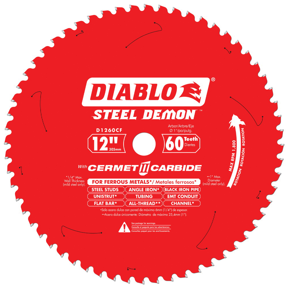 AIH Alaska Industrial Hardware | Diablo® D1260CF Laser Cut Circular Saw ...
